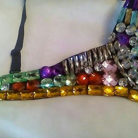 Western Fashion | Intimates & Sleepwear | Multicolored Gem Bra Top ...